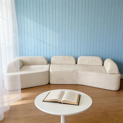China Modern Vacuum Packing Compressed Sofa For Living Room Furniture Modular Sofa Luxury Fabric Corner Sofa Couch Set for sale