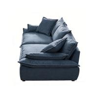 China Compression Vacuum Sofa Set Home Furniture Modular Modern Luxury Corduroy 3 Seater Sponge Couch Living Room Frameless Sofa for sale