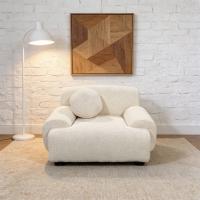 China Modern Simple Light Luxury Style Villa Household Solid Wood Frame Living Room Leather Sofa Set for sale