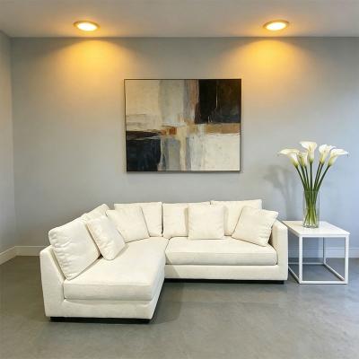 China Hotel Furniture Wooden Frame With Fabric Sofa Set Modern Living Room Villa Apartment Art Hall Straight Sofa for sale