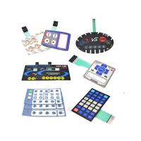 China Custom LCD Clear Window Push Button Membrane Switch 5 Keys Tactile Metal Dome for sale