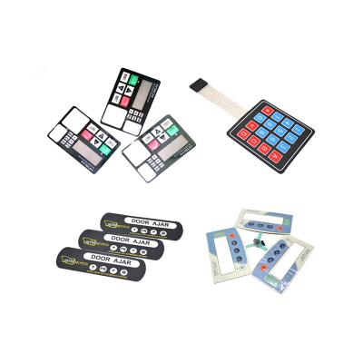 China Custom Membrane Switch Keypad with LED Backlight and Metal Dome Tactile Feedback for sale