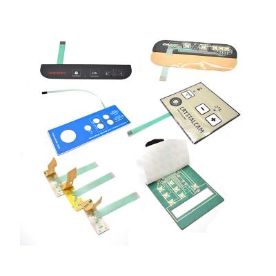 China Custom Repair Treadmill Film Button Key Waterproof Membrane Switch Keypad with LED 0.25mm Tolerance for sale