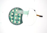 China 85mm x 85mm EL Backlit Membrane Switch Keypad with 0.4-1.4mm Thickness for Home Appliances and Industrial Controls for sale