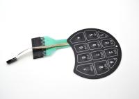China 85mm x 85mm EL Backlit Membrane Switch Keypad with 0.4-1.4mm Thickness for Home Appliances and Industrial Controls for sale