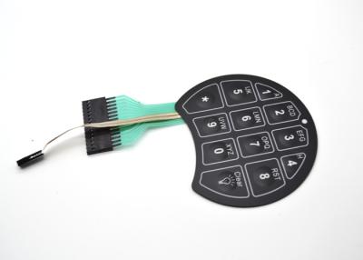China 85mm x 85mm EL Backlit Membrane Switch Keypad with 0.4-1.4mm Thickness for Home Appliances and Industrial Controls for sale