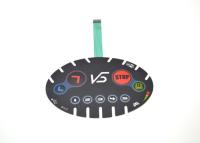 China Round Metal Dome Membrane Switch with 2.54mm Connector and Waterproof Design for Industrial Applications for sale