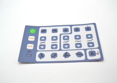 China Custom Tactile Embossed Membrane Switch Panel 180mm x 110mm with 5-Color Printing and 1M+ Cycle Life for sale
