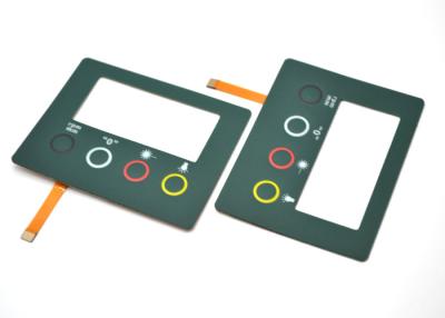 China Four Embossed Button FPC Membrane Switch Keypad with Clear Window - 35V DC, 1 Million Cycle Life for sale