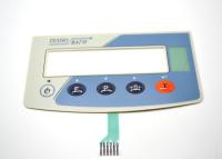 China Embossed 5-Button Tactile Membrane Switch with Anti-Scratch Surface, 1M+ Actuations, ≤50VDC Operating Voltage for sale