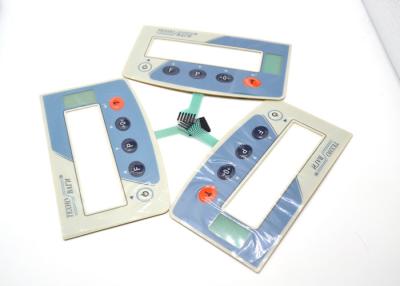 China Embossed 5-Button Tactile Membrane Switch with Anti-Scratch Surface, 1M+ Actuations, ≤50VDC Operating Voltage for sale