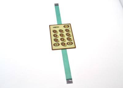 China ZS-23 LED Metal Dome Membrane Switch with 2-Circuit Design and Embossed Tactile Buttons for Industrial Control Panels for sale
