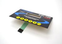 China Light Weight Metal Dome Flat Membrane Switch ZS-29 with 5-Color Surface Printing and Stainless Steel Domes for sale