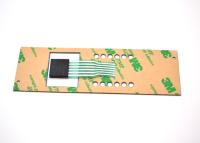 China 3 Metal Dome Polyester Membrane Switch 125mm x 40mm with Embossed Graphics and Heat Resistance for sale