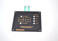 China Two Circuit Metal Dome Tactile Membrane Switch 100mm x 45mm for Washing Machine Control Panel for sale