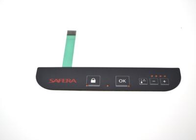 China LED Button Membrane Touch Switch with Metal Dome - 35V DC, 100mA, -40°C to +70°C Temperature Range for Controller Systems for sale