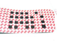 China Square Embossed Buttons Membrane Switch Panel Keypad ZS-27 for Medical Instruments with 35V DC Rating and 1 Million Cycle Life for sale