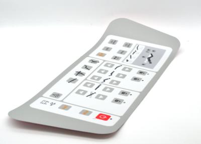 China Square Embossed Buttons Membrane Switch Panel Keypad ZS-27 for Medical Instruments with 35V DC Rating and 1 Million Cycle Life for sale