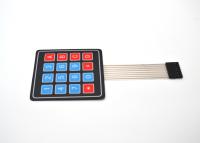 China Matte Surface Embossed Tactile Membrane Switch ZS-45 Series - Square Shape, Scratch Resistant, Waterproof Construction for sale
