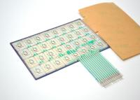 China 110mm x 70mm Metal Dome Membrane Switch Keyboard with 3M467 Adhesive for Remote Controller Applications for sale