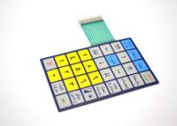 China 110mm x 70mm Metal Dome Membrane Switch Keyboard with 3M467 Adhesive for Remote Controller Applications for sale