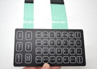 China Embossed Tactile Membrane Switch Keyboard with Metal Dome - 1.54mm/2.54mm Connectors, 1 Million Cycle Life for sale