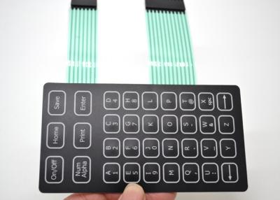 China Embossed Tactile Membrane Switch Keyboard with Metal Dome - 1.54mm/2.54mm Connectors, 1 Million Cycle Life for sale