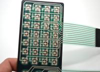 China Embossed Tactile Membrane Switch Keyboard with Metal Dome - 1.54mm/2.54mm Connectors, 1 Million Cycle Life for sale