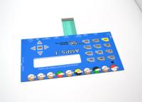 China Push Button Membrane Switch Panel with LCD Clear Window 0.3mm Thickness No Embossing for sale