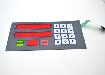 China Metal Dome Membrane Switch with 1.0mm Pitch Connector and Colored Transparent Window for Industrial Control Panels for sale