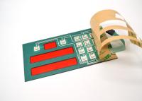 China Custom Multi Color Metal Dome Membrane Switch 110mm x 70mm with 3M467 Adhesive for sale