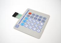 China Square Tactile Membrane Switch Keyboard with 3M467 Adhesive Back, 30V Max Voltage, -20° to 65°C Operating Range for sale