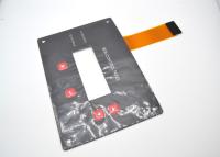 China Embossed Metal Dome FPC Membrane Switch with Clear Window - 35V DC Rating, 1 Million Cycle Life, 0.6-1.5mm Height for sale