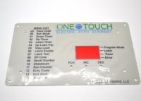 China Flat Non-Tactile Membrane Switch Panel with Red Transparency Window - PET/PC Material, ZIF Connector 0.5mm-2.54mm Pitch for sale