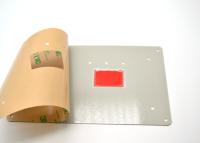 China Flat Non-Tactile Membrane Switch Panel with Red Transparency Window - PET/PC Material, ZIF Connector 0.5mm-2.54mm Pitch for sale