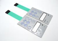 China Embossed Tactile Waterproof Membrane Switch with 2.54mm Pitch Cable and Protection Film Overlay for sale