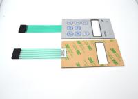 China Embossed Tactile Waterproof Membrane Switch with 2.54mm Pitch Cable and Protection Film Overlay for sale
