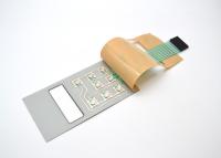 China Embossed Tactile Waterproof Membrane Switch with 2.54mm Pitch Cable and Protection Film Overlay for sale