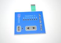 China Embossed Tactile Metal Dome Membrane Switch Keypad with LED Display Window 0.4-1.0mm Travel 50V DC Rating for sale