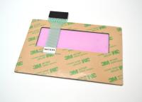 China PET Embossed Tactile Membrane Switch With Pink Colored Transparent Display for sale