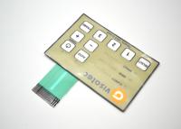 China 80×80mm Push Button Metal Dome Membrane Switch with Embossed Tactile Keys - 10 Million Cycle Life for sale