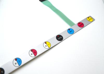 China Thin Film PC/PET Overlay LED Membrane Switch with 2mm Connector Tail - 500 Million Cycle Life, -40°C to +70°C Operating Range for sale