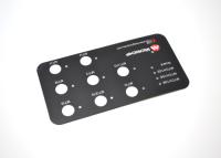 China Flat Non-Tactile Membrane Switch Keypad with 3M467 Adhesive for Microchip - ZS-80 Series with Custom Logo Options for sale