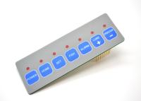 China 220mm x 140mm PCB Membrane Switch for Telecommunication Equipment - ON-OFF-ON Logical Control for sale