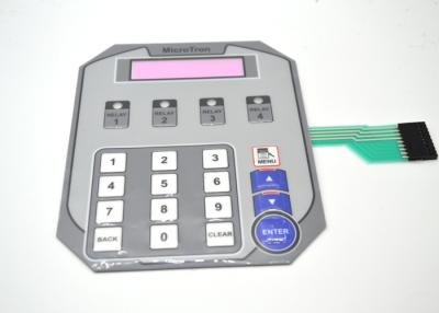 China Embossed Tactile Metal Dome Membrane Switch with Protection Film Overlay 12mm for sale