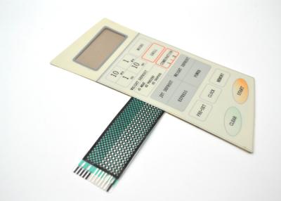 China ZS-83 Microwave Oven Membrane Switch Keypad with Shielding Circuit - 0.125mm PET Circuit, 1 Million Cycle Life for sale