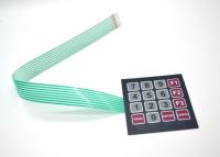 China 75x75mm Waterproof Polyester Membrane Switch with 1.3mm Travel and 1 Million Life Cycles for sale