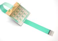 China 75x75mm Waterproof Polyester Membrane Switch with 1.3mm Travel and 1 Million Life Cycles for sale