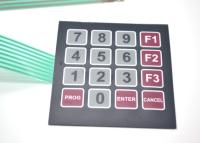 China Custom Membrane Switch Keypad Quake Proof 0.1-1.0mm Tactile 25-100mA for sale