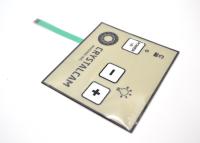 China 90x100mm PET PC Material Metal Dome Membrane Switch with LED Waterproof -30°C to +75°C Operating Temperature for sale